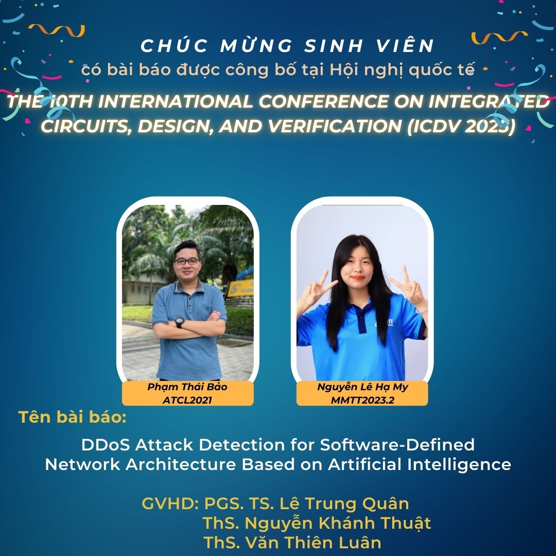 Chúc mừng sinh viên nhóm nghiên cứu UiTiOt Khoa MMT&TT có bài báo được chấp nhận tại Hội nghị ...